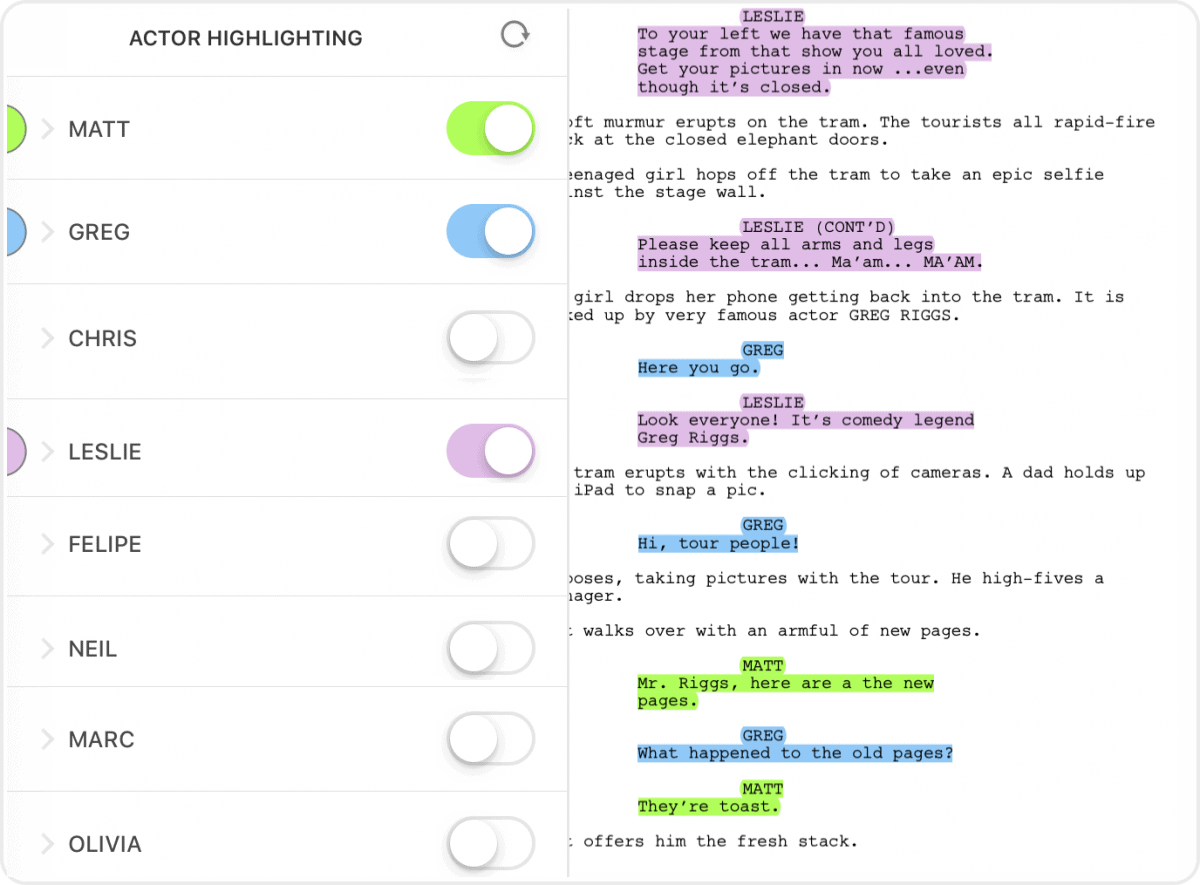 Scriptation | Annotate & Break Down Scripts for Film, TV Production