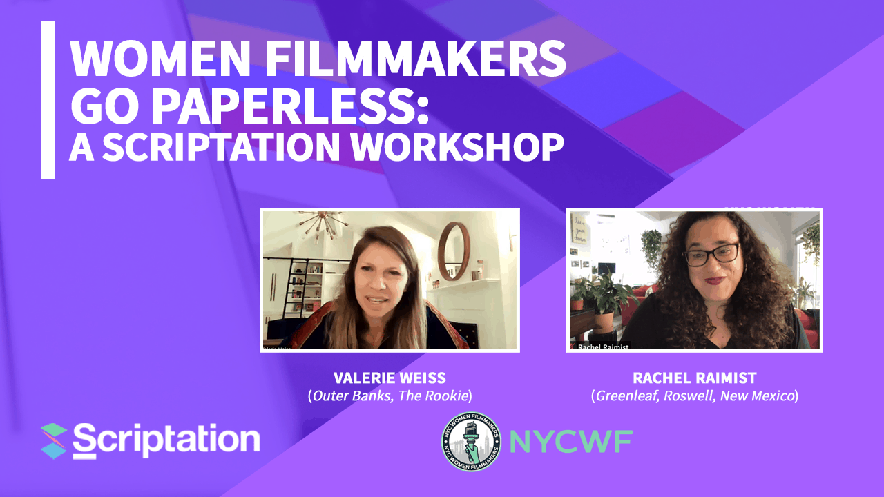 Scriptation Webinar | Women Filmmakers Go Paperless