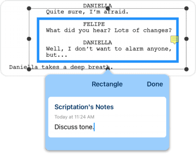 Annotations | Scriptation PDF Annotation App for Film, TV Production