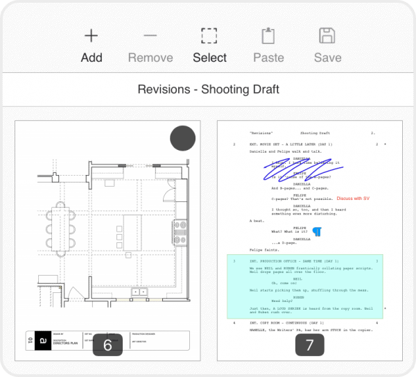 Page Maker | Scriptation PDF Annotation App for Film, TV Production