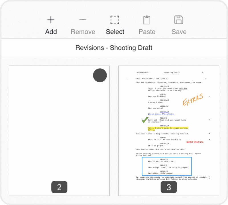 Page Maker | Scriptation PDF Annotation App for Film, TV Production