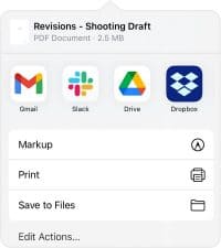 Lining | Scriptation PDF Annotation App for Film, TV Production