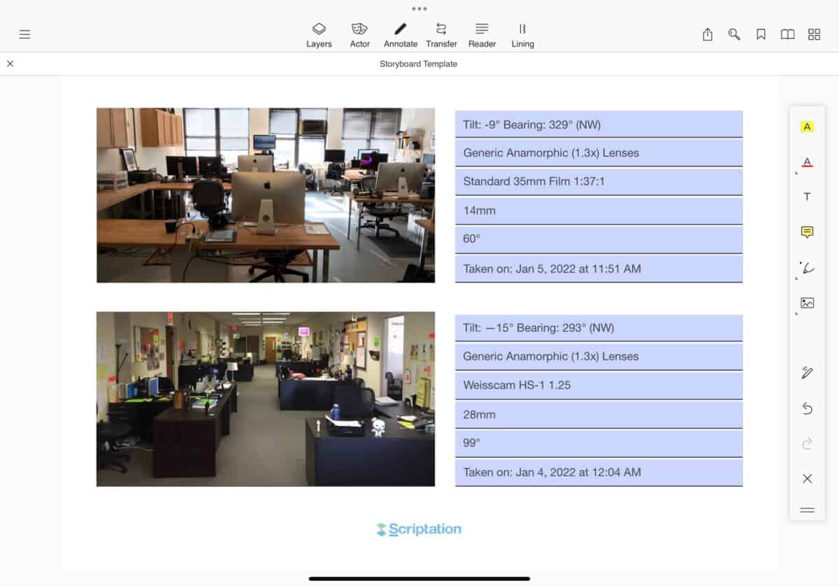 Scriptation in 2022: Rehearsal Tools, Storyboards, and More!